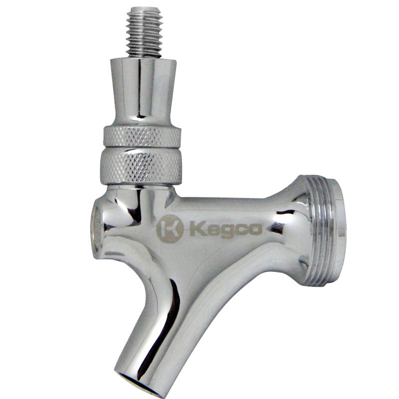 Chrome Beer Faucet with Stainless Steel Lever | BeverageFactory.com