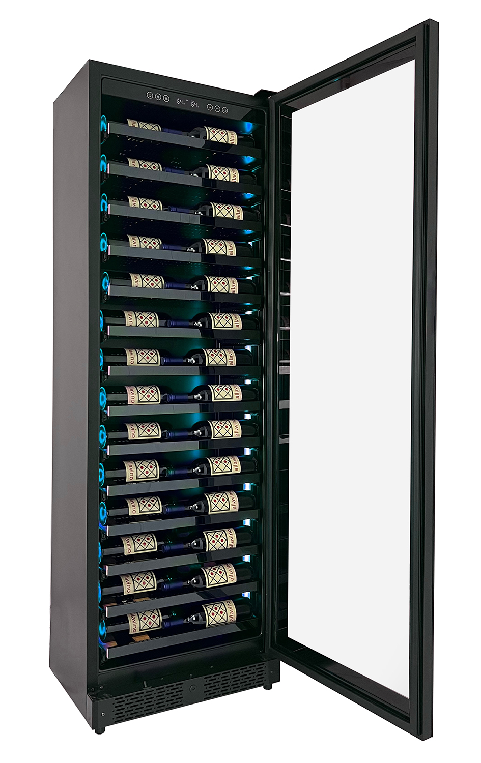 Allavino VSW6771S-1BR Single Zone Right Hinge Black Shallow Wine Cooler ...