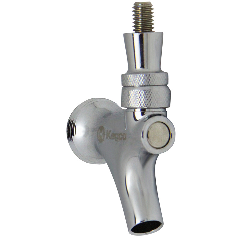 Chrome Beer Faucet with Brass Lever | BeverageFactory.com