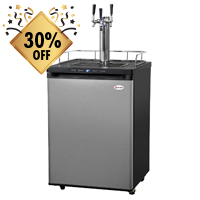 Triple Faucet Three Tap Kegerators | BeverageFactory.com